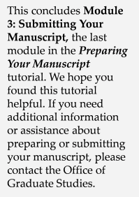Submitting Your Manuscript